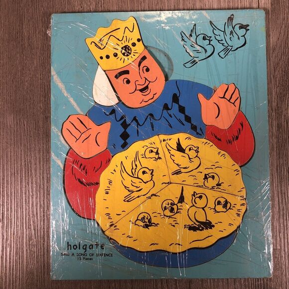 holgate | Toys | Vintage Holgate Wooden Wood Puzzle Sing A Song ...
